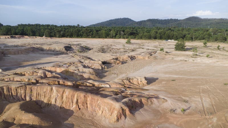 Aerial Landscape Formation Scene of the Texture and Pattern of the ...