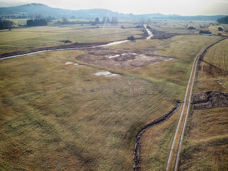 Path in a field stock photo. Image of lane, clouds, walk - 2609894