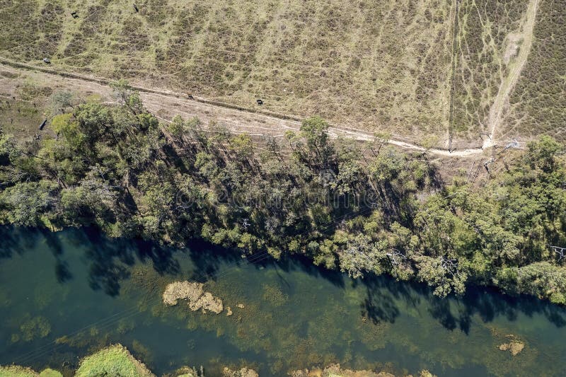 Aerial Landscape of Patterns Stock Image - Image of bush, nature: 225570381