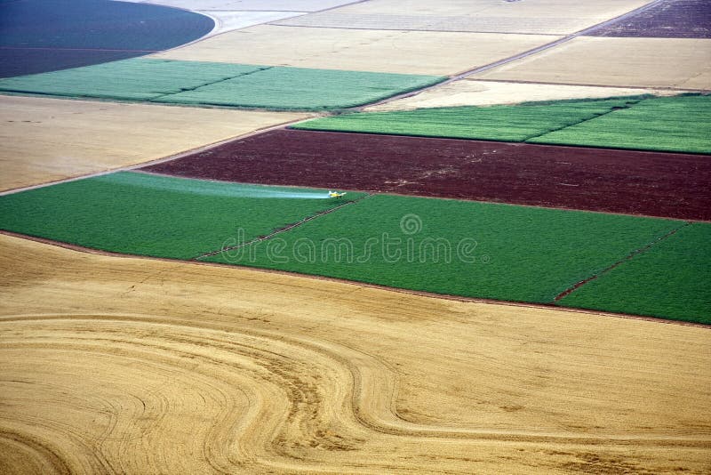 Top View Aerial Photo of Settlements and Fields Stock Photo - Image of ...