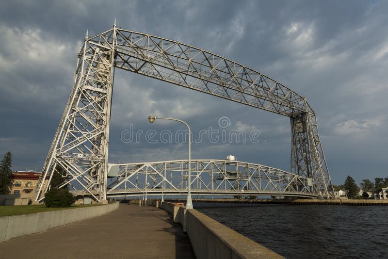 Aerial Lift Bridge stock image. Image of lift, bridge - 26517247