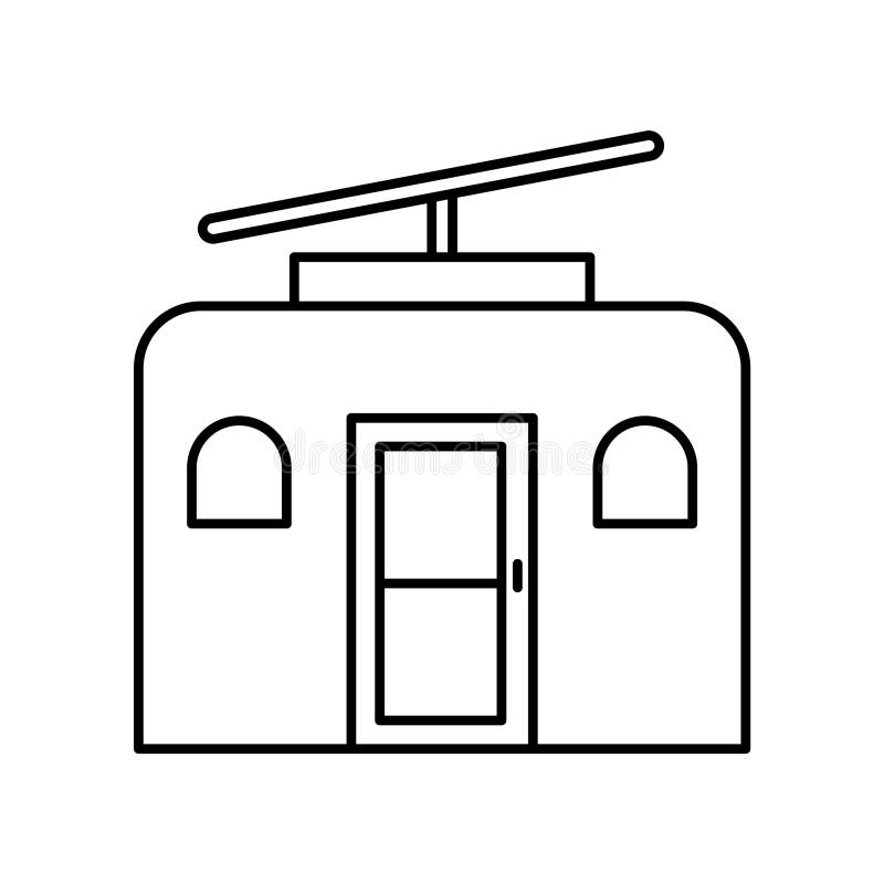 Aerial Lift Line Style Vector Icon Which Can Easily Modify or Edit ...