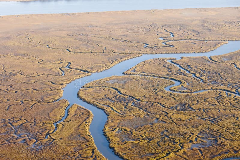 Aerial marine estuary stock photo. Image of coast, atlantic - 12191952