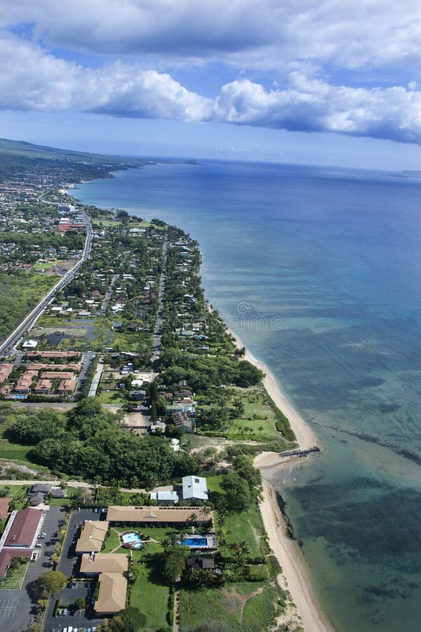Aerial of Maui. stock photo. Image of pacific, outdoors - 3468488