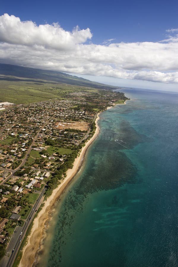 Aerial of Maui. stock photo. Image of pacific, outdoors - 3468488