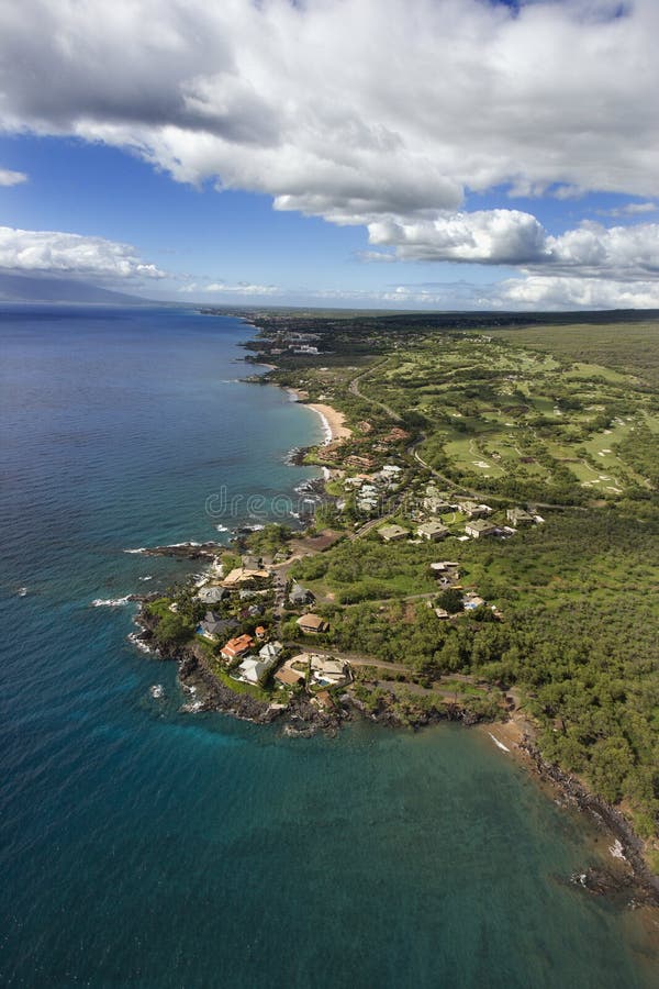 Aerial of Maui. stock photo. Image of pacific, outdoors - 3468488
