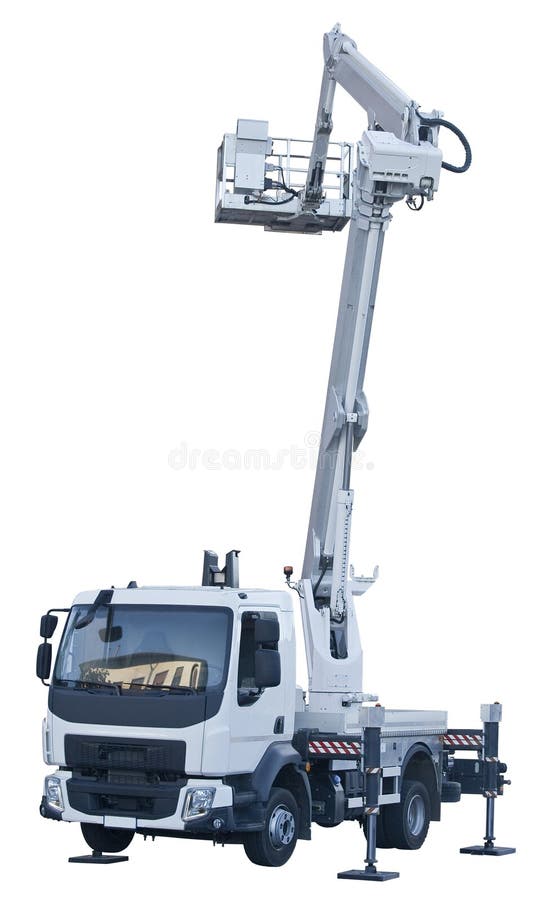 Aerial Mechanical Platform with Protective Basket for Working at ...