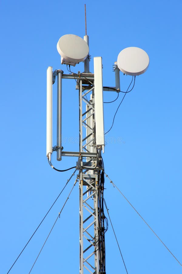 Antenna Mobile Communication. Stock Image - Image of equipment, phone ...