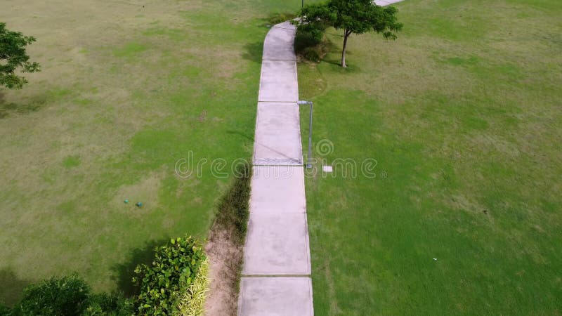 Aerial Move at the Path in Park Stock Video - Video of pattern, aerial ...