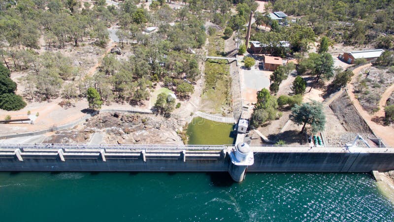 Aerial of Mundaring Weir stock photo. Image of western - 69826430
