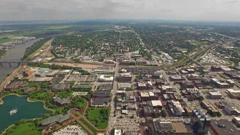 Omaha, Nebraska, USA Downtown City Skyline Stock Footage - Video of ...