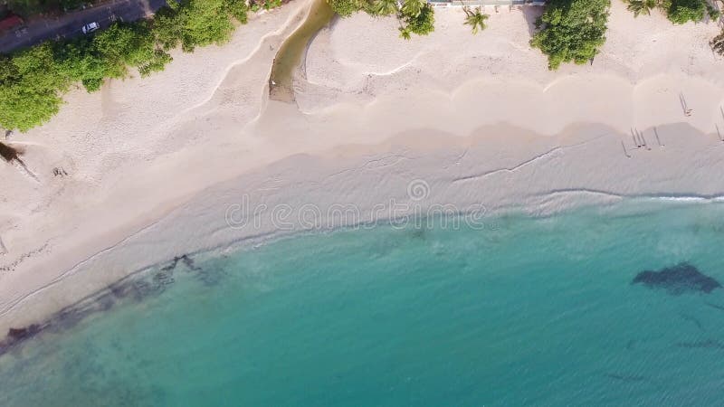 Aerial Overhead View of Beautiful Beach Stock Photo - Image of scenic ...