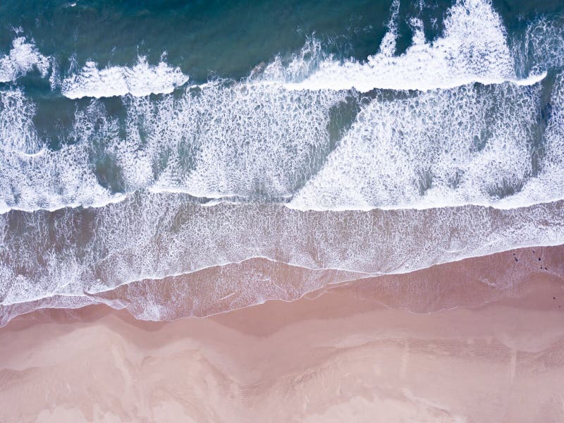 Aerial Overhead a Beach with Umbrellas Stock Photo - Image of children ...