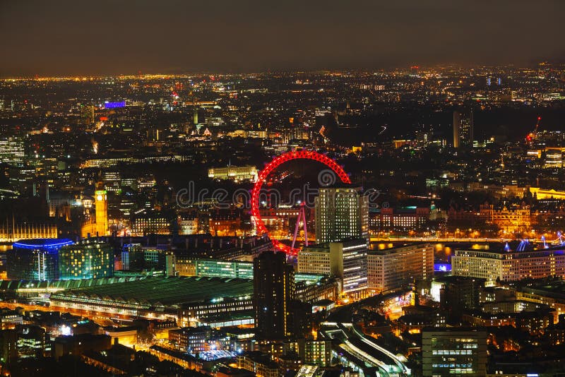 Aerial overview of London editorial stock image. Image of famous - 53851444