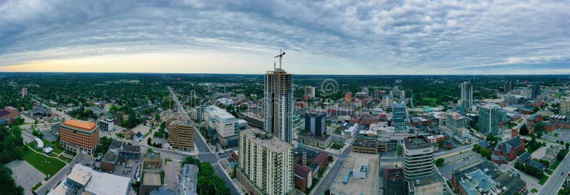 Aerial Panorama of Kitchener, Ontario, Canada Stock Photo - Image of ...