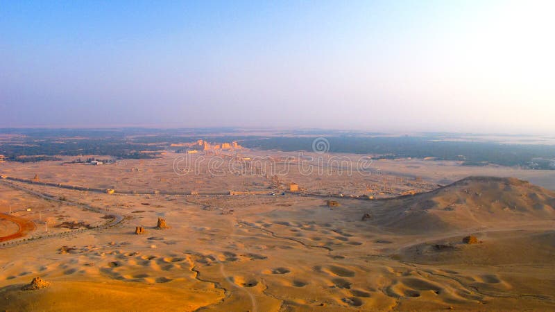 Panorama at Palmyra, Syria stock photo. Image of desert - 23771126