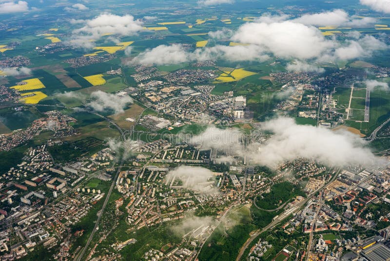 Aerial Panorama of Prague 9 District Stock Image - Image of buildings ...