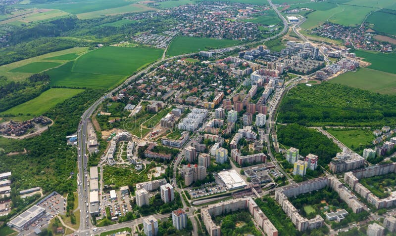 Aerial Panorama of Prague 13 District Stock Image - Image of metropolis ...