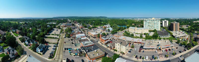 Aerial Panorama Scene of Milton, Ontario, Canada Stock Image - Image of ...