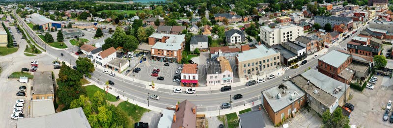 Aerial Panorama View of Thorold, Ontario, Canada Stock Photo - Image of ...