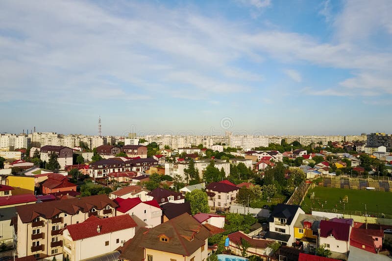 Aerial Panoramic View of Bucharest City Stock Photo - Image of ...