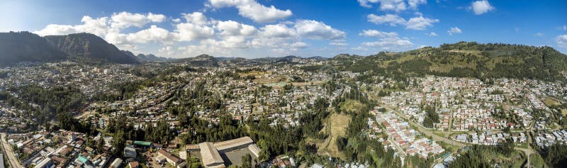 Aerial Panoramic View of the City of Dessie, Ethiopia Stock Photo ...