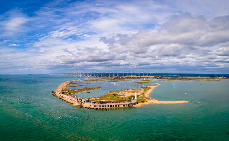 Aerial Panoramic View of the Needles of Solent Stock Image - Image of ...