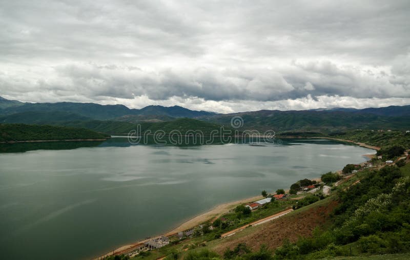 Debar Lake Near City of Debar in North Macedonia, Europe Stock Image ...