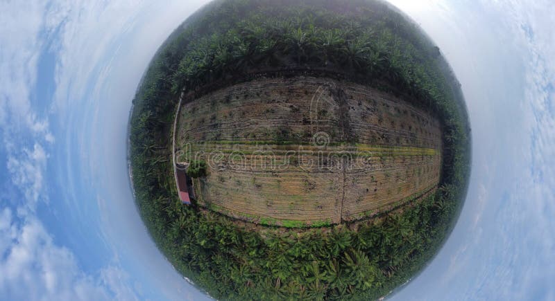 Aerial Panoramic View of a the Vacant Plot of Agriculture Land. Stock ...