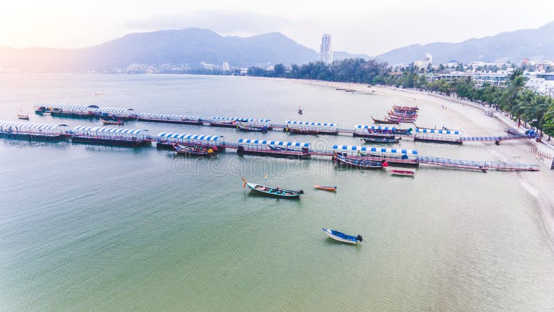 Aerial Patong Beach stock photo. Image of patong, island - 112805176