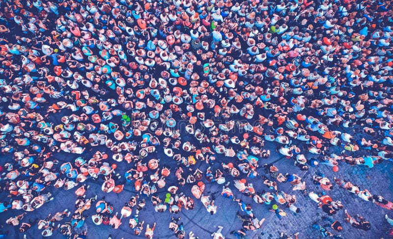 Aerial. People Crowd Background. Top View Stock Image - Image of ... Aerial. People Crowd Background. Top View Stock Image - Image of ...