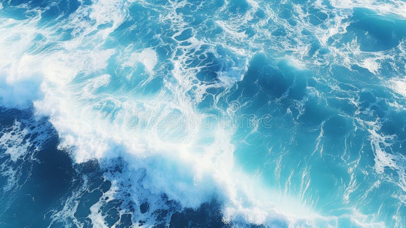Aerial Perspective Capturing High Resolution Sea Waves Splashing ...