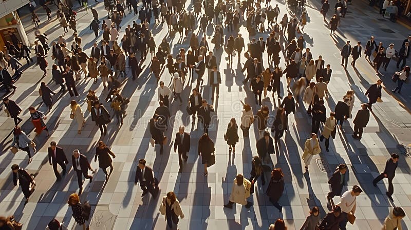 Aerial Perspective of City Movement Stock Illustration - Illustration ...