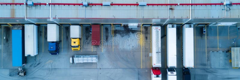 Aerial Perspective of a Cold Storage Facility with Large Refrigeration ...