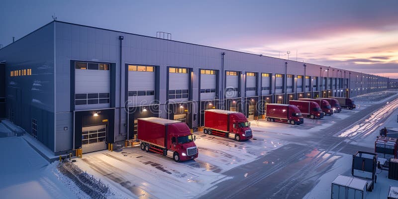 Aerial Perspective of a Cold Storage Facility with Large Refrigeration ...