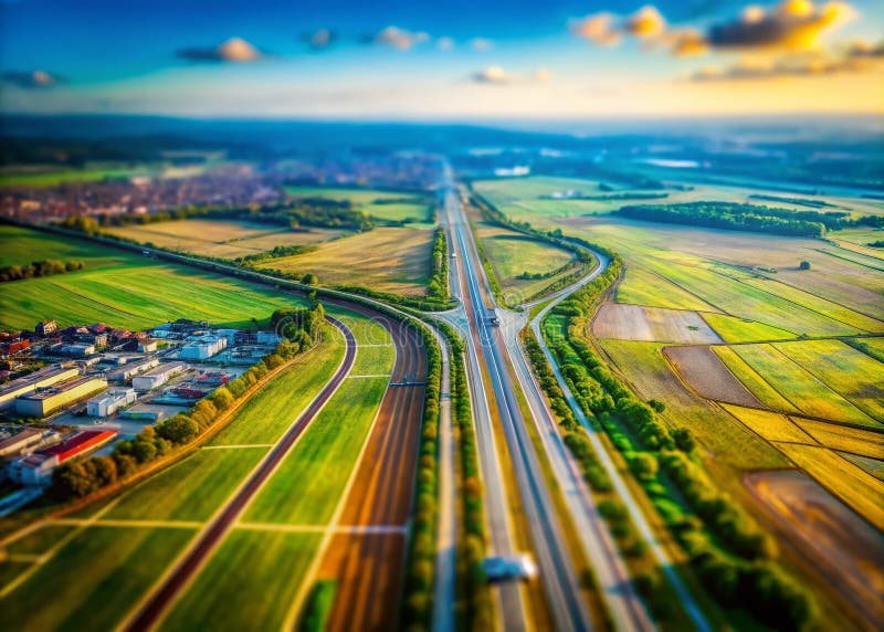Aerial Perspective of Miniature Airplane Tracks Unveiling the Complex ...