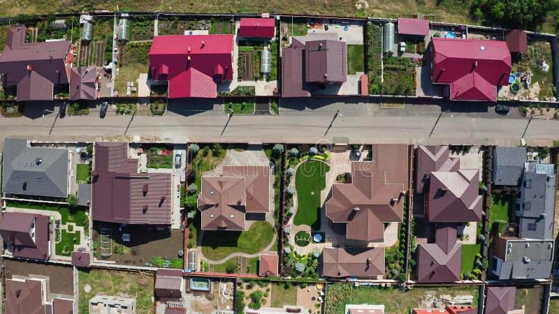Identical Suburban Houses Repeating in a Pattern Stock Footage - Video ...