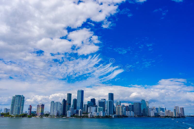 Aerial Photo Brickell Miami Skyline 2025 Stock Photo - Image of summer ...