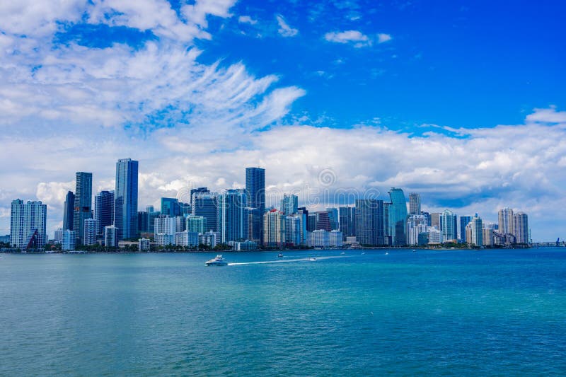 Aerial Photo Brickell Miami Skyline 2025 Stock Photo - Image of tourism ...