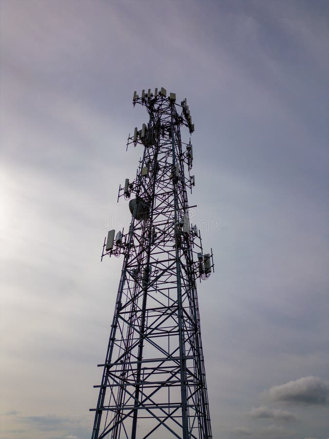 Aerial Photo Cell Tower Clewiston Florida Stock Image - Image of ...