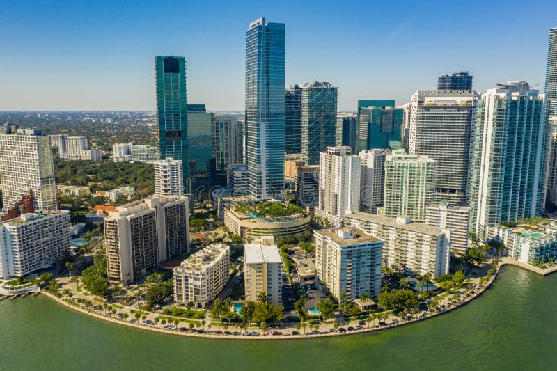 Brickell Miami stock image. Image of buildings, post, miami - 3972457