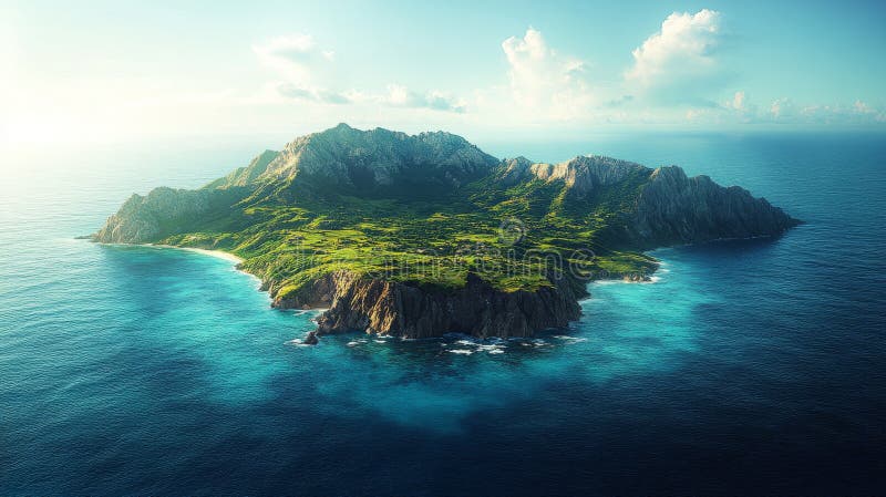 The Eastern Tip of an Island in the Middle of the Atlantic Stock ...