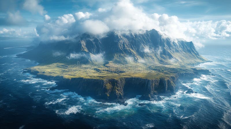 The Eastern Tip of an Island in the Middle of the Atlantic Stock ...