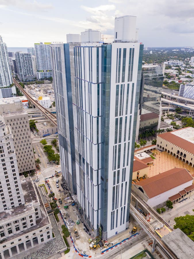 Aerial Photo New Miami Dade Courthouse Under Construction 2024 ...