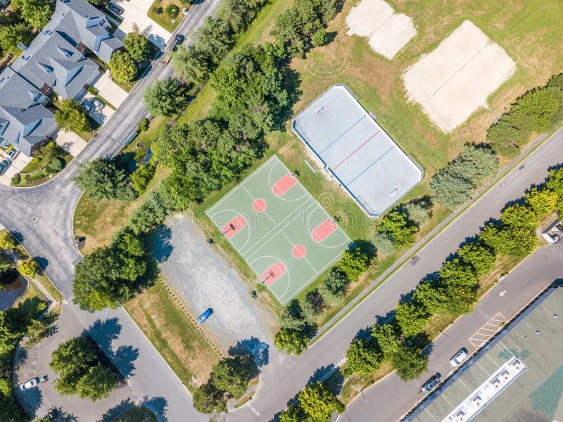 Aerial Photo of Sport Fields Stock Image - Image of ground, open: 121688465