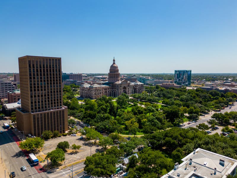 Aerial Photo Texas Capitol Building in Austin Editorial Stock Photo ...