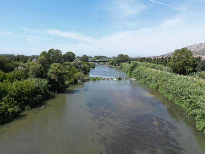 Aerial Photography of a River and Rapids Surrounded by Trees and ...