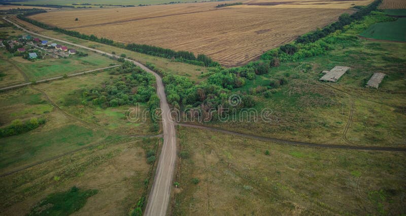 Aerial Photography of Rural Nature Stock Image - Image of forest ...