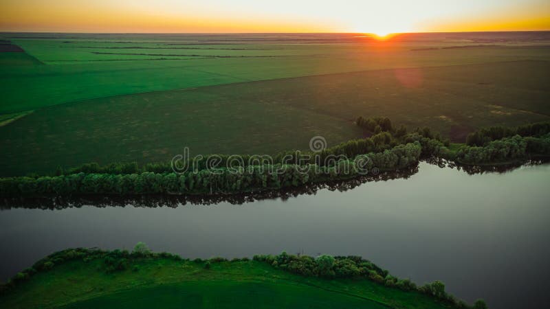 Aerial Photography of Rural Nature Stock Photo - Image of background ...