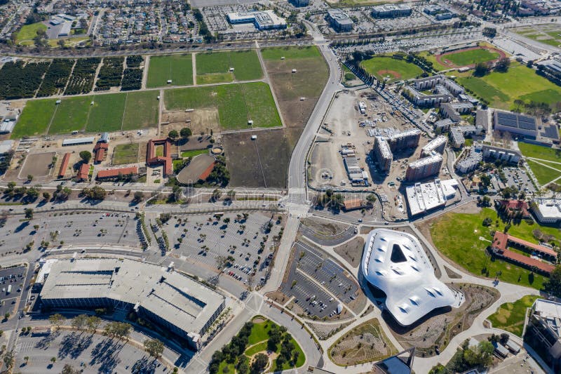 Aerial Plan View of the Japanese Garden in Cal Poly Pomona Campus Stock ...